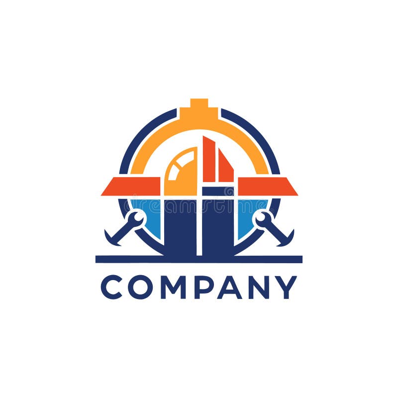 Construction and Engineering Company Logo Concept with Wrench Icons ...