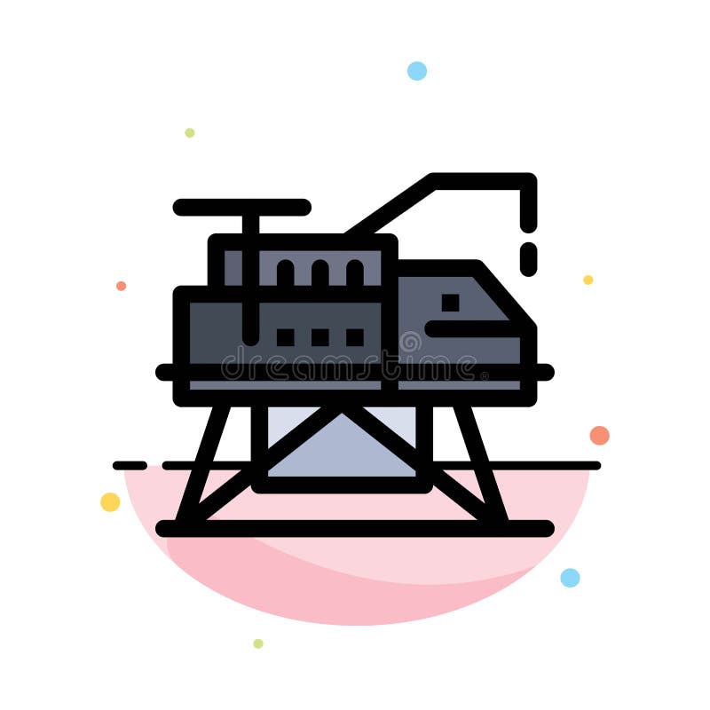 Construction, Engineering, Laboratory, Platform Abstract Flat Color ...