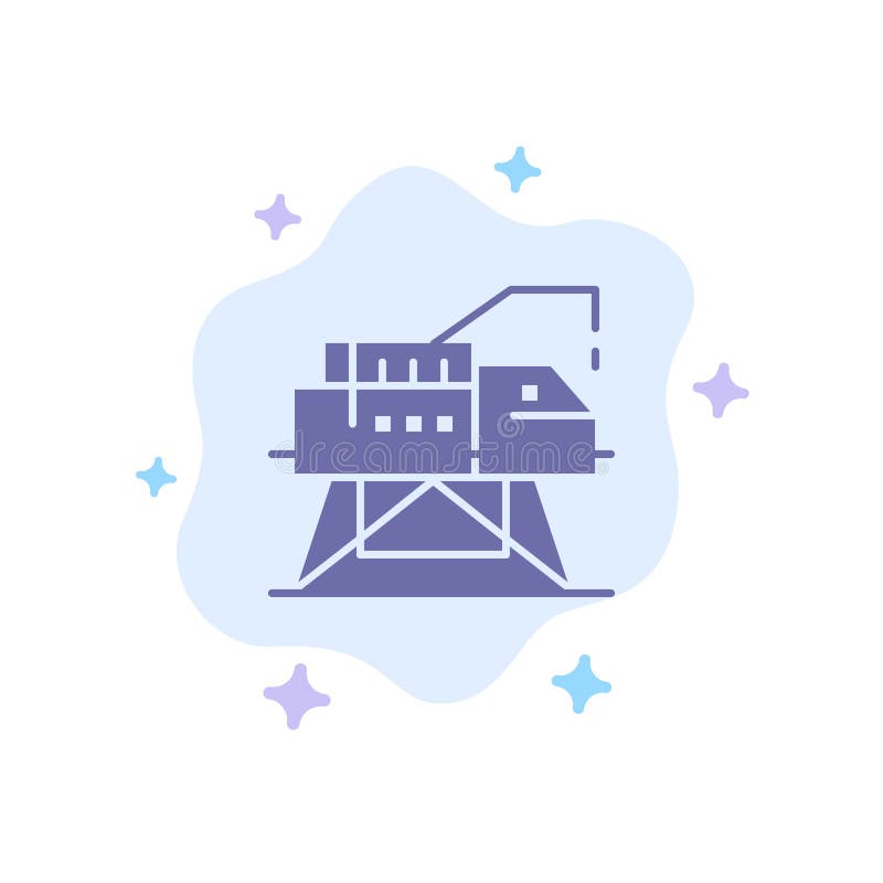 Construction, Engineering, Laboratory, Platform Blue Icon on Abstract ...