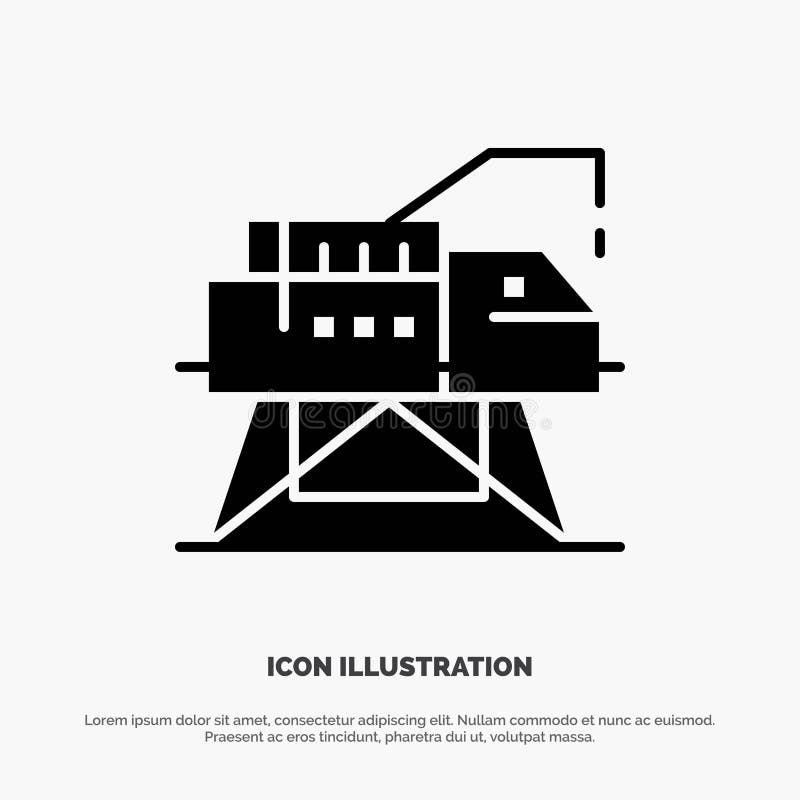 Construction, Engineering, Laboratory, Platform Flat Color Icon. Vector ...