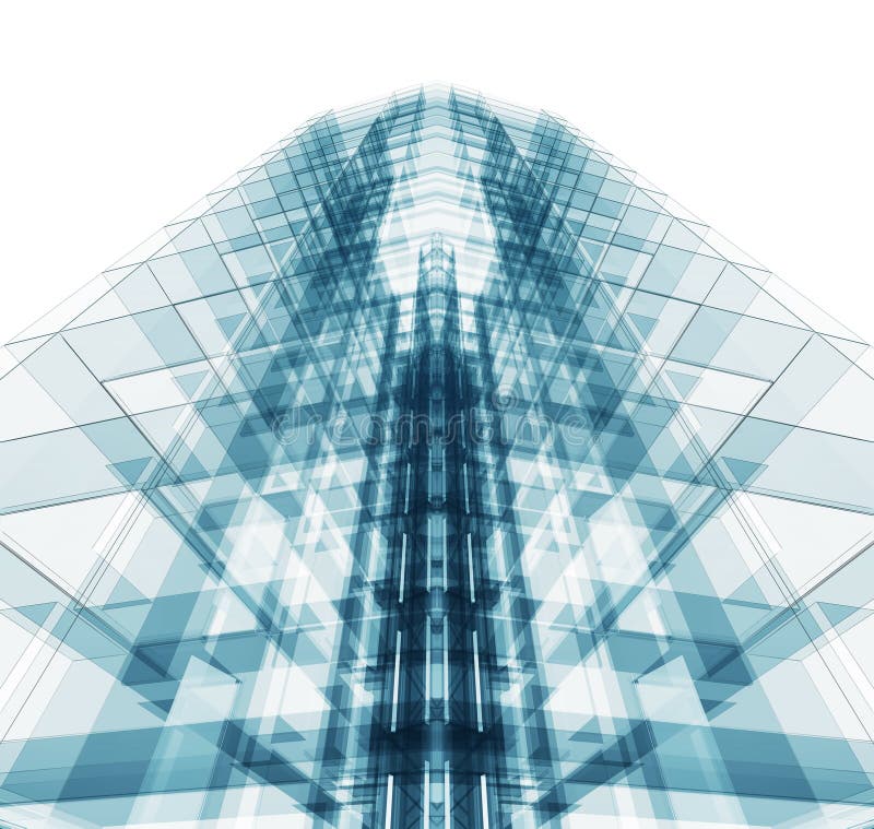 Construction Engineering Technology. 3d Rendering Stock Illustration ...