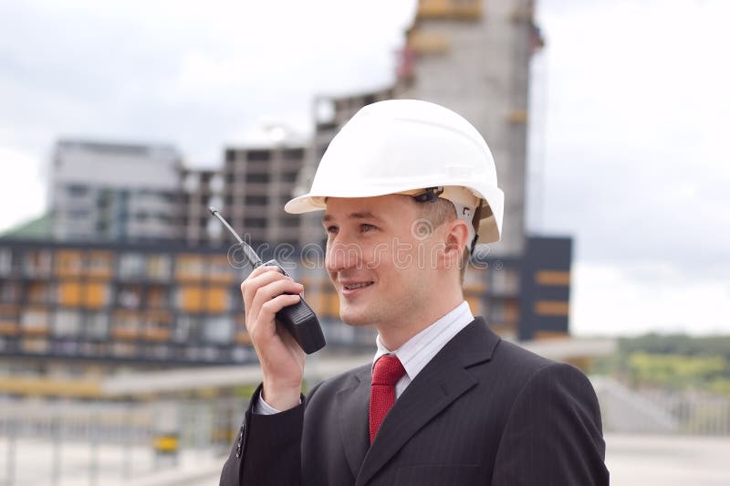 Construction Engineering Worker/manager Stock Photo - Image of ...