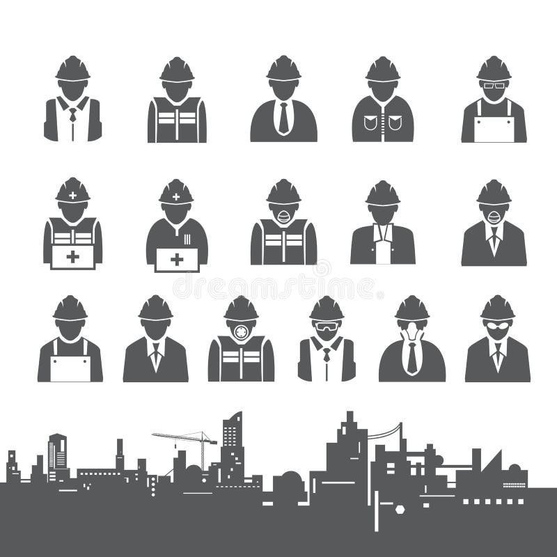 Construction Workers Icon Stock Illustrations – 6,055 Construction Workers Icon Stock ...