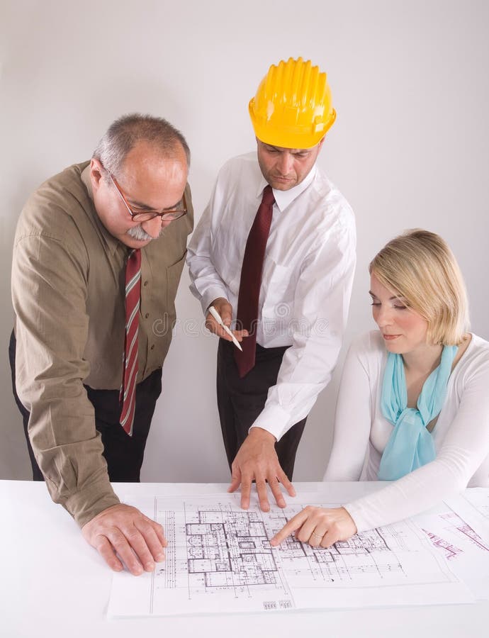 Construction engineers stock image. Image of mature, boss - 6017189