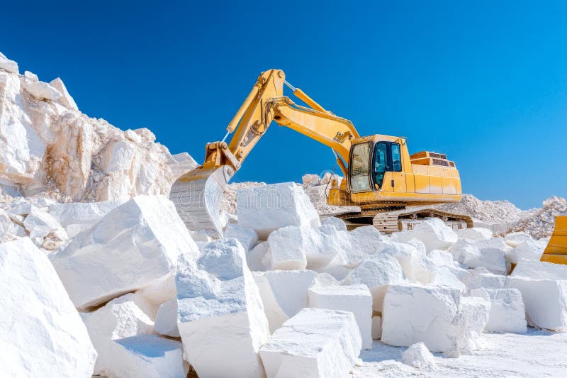 Construction Equipment in Action, Digging and Moving Soil in Various ...
