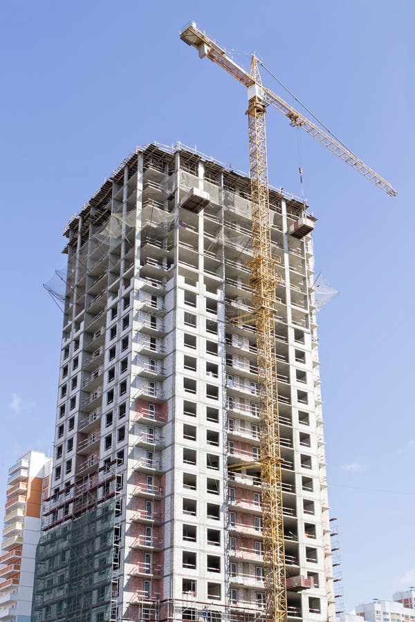 Construction Equipment on Construction of the Multi-storey Apartment ...