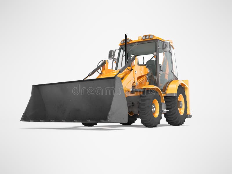 Excavator Front View Stock Illustrations – 329 Excavator Front View ...