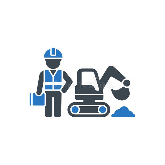 Construction Equipment Operator Icon Stock Image - Image of icon ...