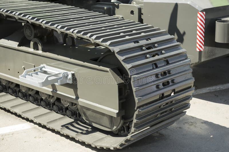 Construction Equipment - Unit. Caterpillar Tractor. Fragment Stock ...