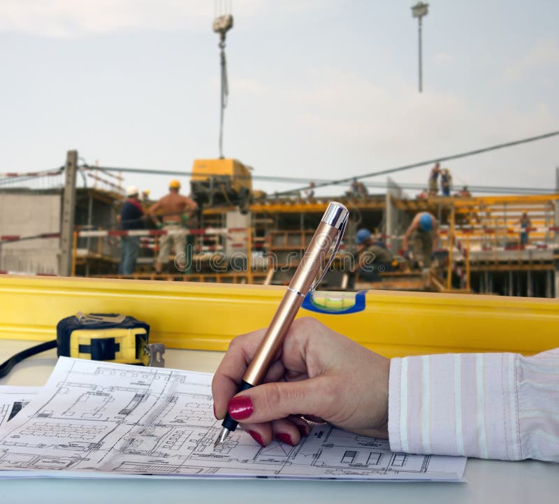 Construction Et Planification Photo stock - Image du concept, mesure ...