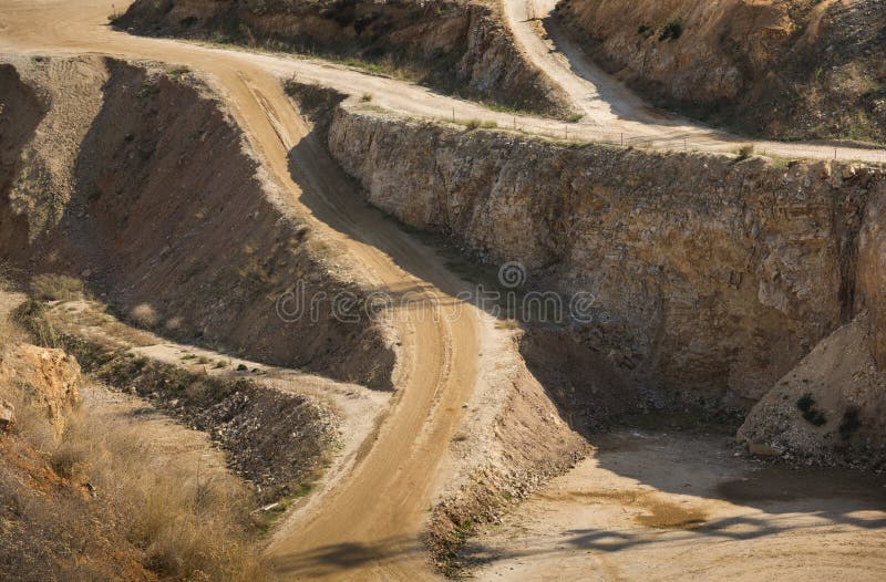 Construction Excavation Work Way Stock Photo - Image of aerial, floor ...