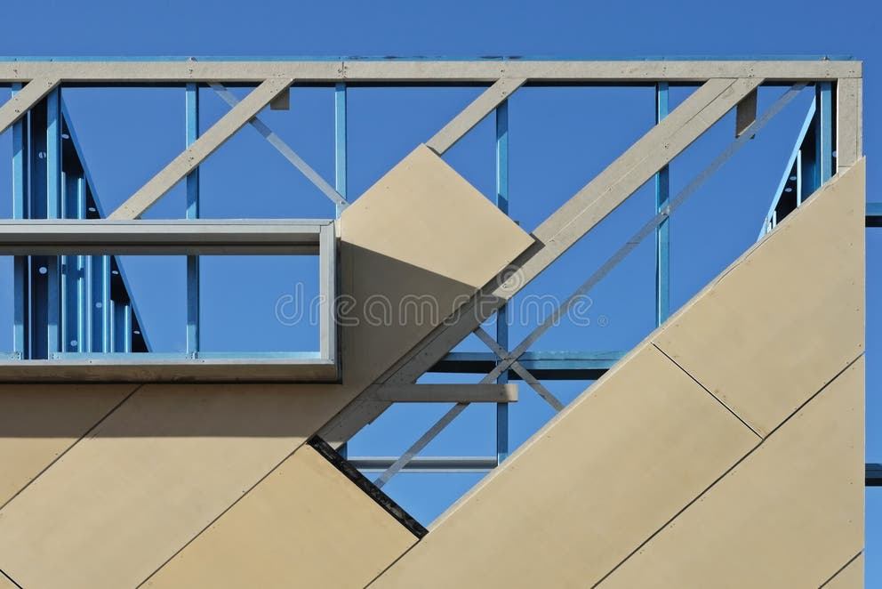 Construction, Facing Panels Stock Image - Image of architecture, facing ...