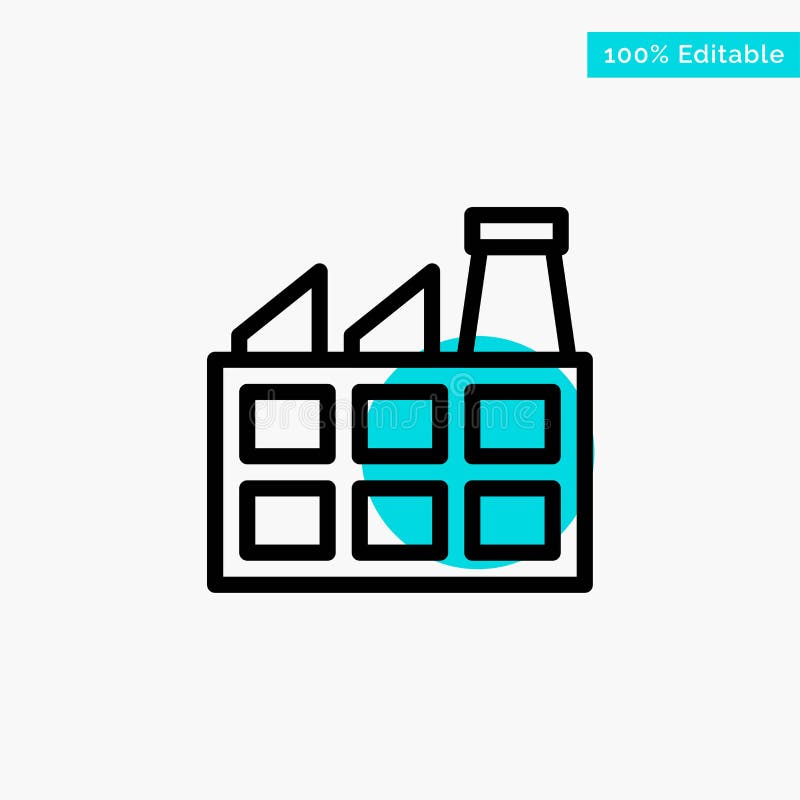 Construction, Factory, Industry Turquoise Highlight Circle Point Vector ...