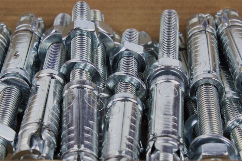 Construction Fastening, Wedge Galvanized Anchor in a Cardboard Carob ...