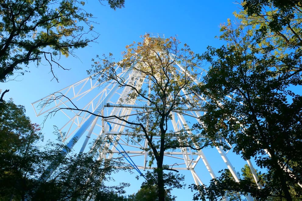 Construction of a Ferris Wheel. Stages of Construction of Ferris Wheel ...