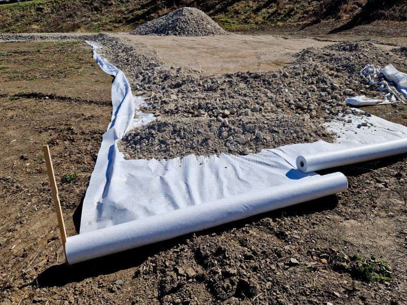 Crushed Rubble Can Used Road Gravel Revetments Retaining Walls Stock ...