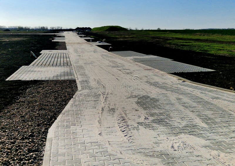 Construction Fields Native Soil Where Developer Will Bring Networks ...