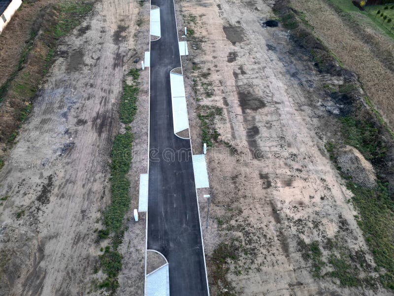 Construction in Fields on Native Soil. Where the Developer Will Bring ...