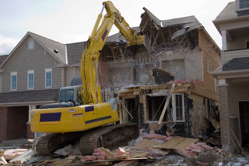 Construction after fire stock image. Image of future, frame - 616307