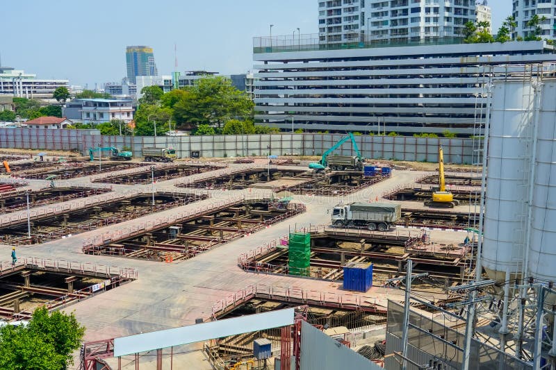 Construction First Floor Based Cement, Foundation Supports Future ...