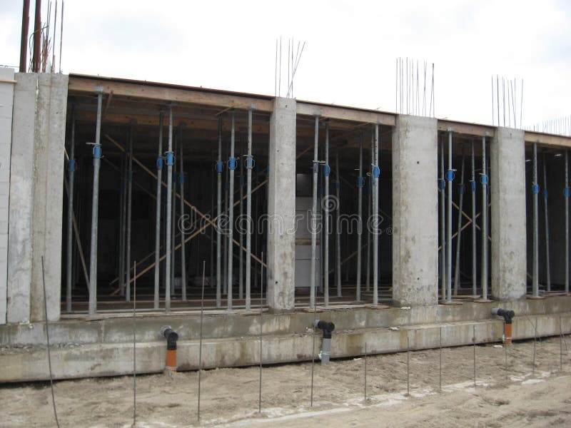 Construction of a flat stock photo. Image of development - 138820552