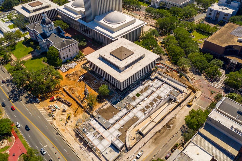 Construction at Florida State Capitol Building Stock Image - Image of ...