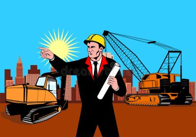 Construction Foreman Stock Illustrations – 16,010 Construction Foreman ...