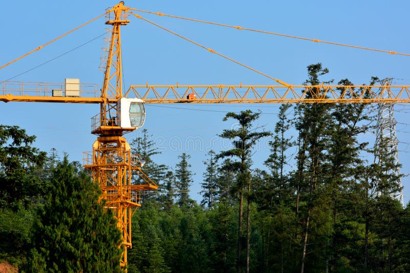Construction in forest stock photo. Image of field, site - 32927930