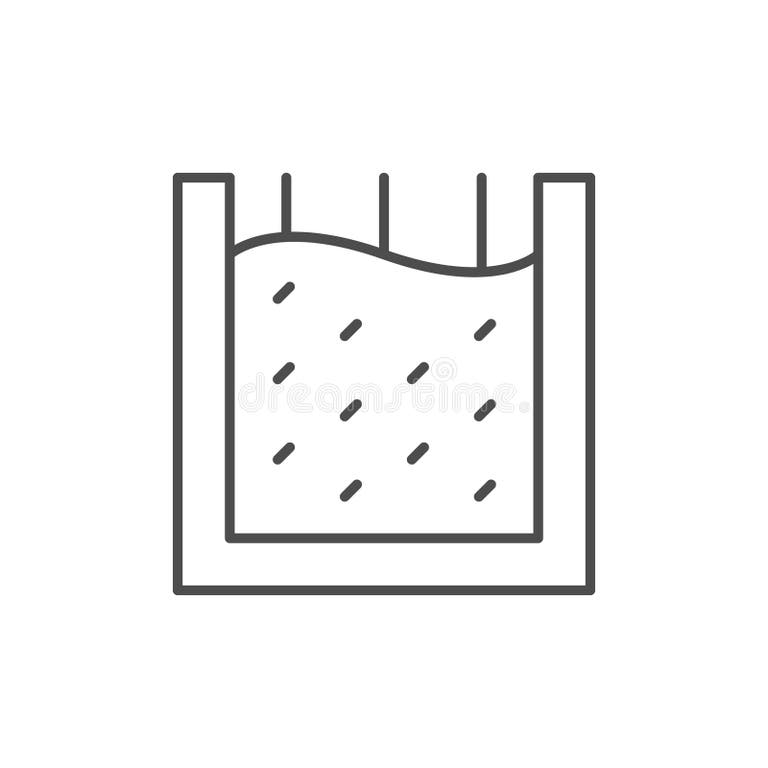 Construction Formwork Line Outline Icon Stock Vector - Illustration of ...