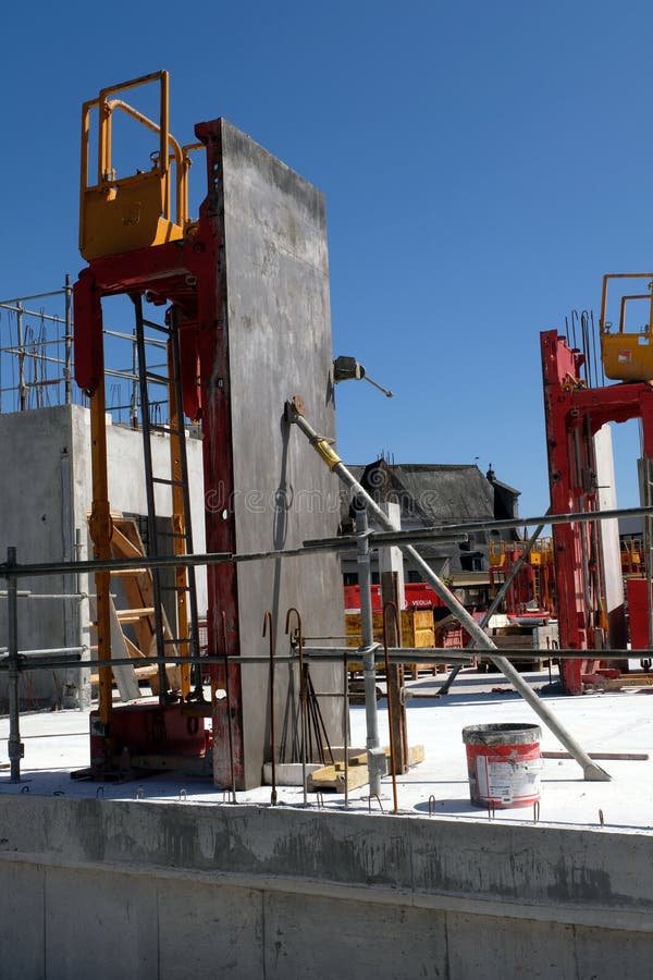 Construction formwork editorial stock photo. Image of site - 156848683