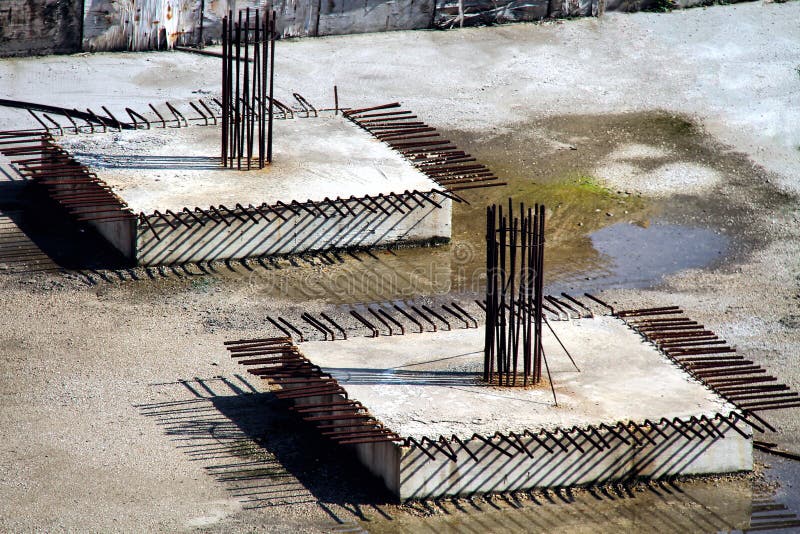 Shuttering Block Foundation Stock Photo - Image of industry, housing ...