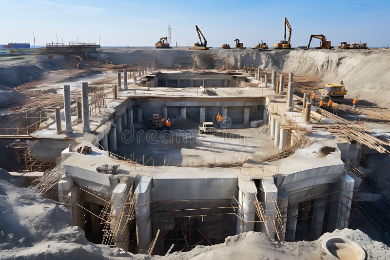 Construction of the Foundation of a Multi-storey Building in the City ...