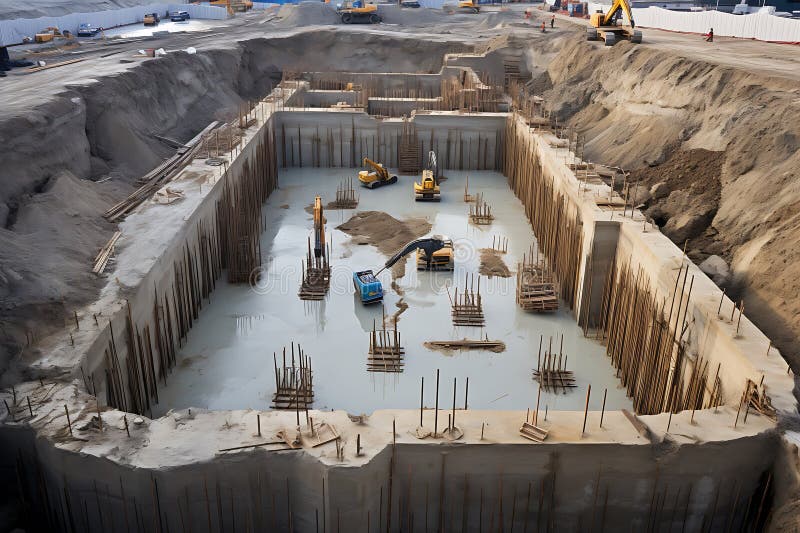 Construction of the Foundation of a Multi-storey Building in the City ...