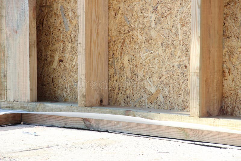 Construction of a Frame Building or a House Stock Image - Image of ...