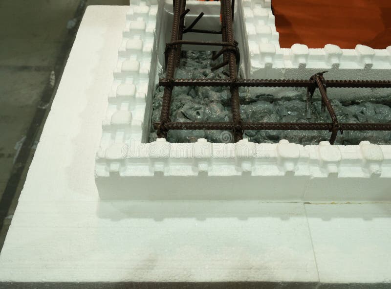 Styrofoam concrete form stock photo. Image of site, concrete - 23442076