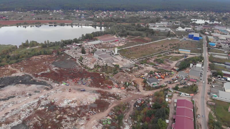 Construction Garbage Dump. Environmentally Dangerous Toxic Dump ...