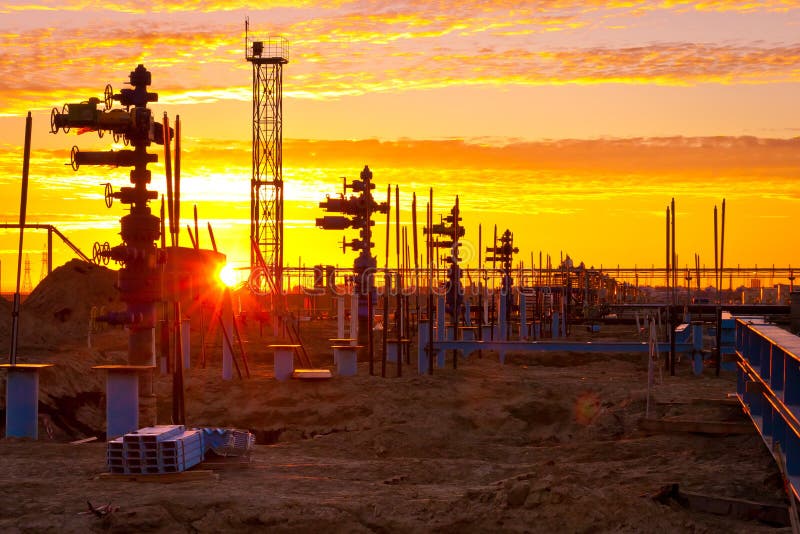 Natural gas field stock image. Image of plant, loppersum - 45349453