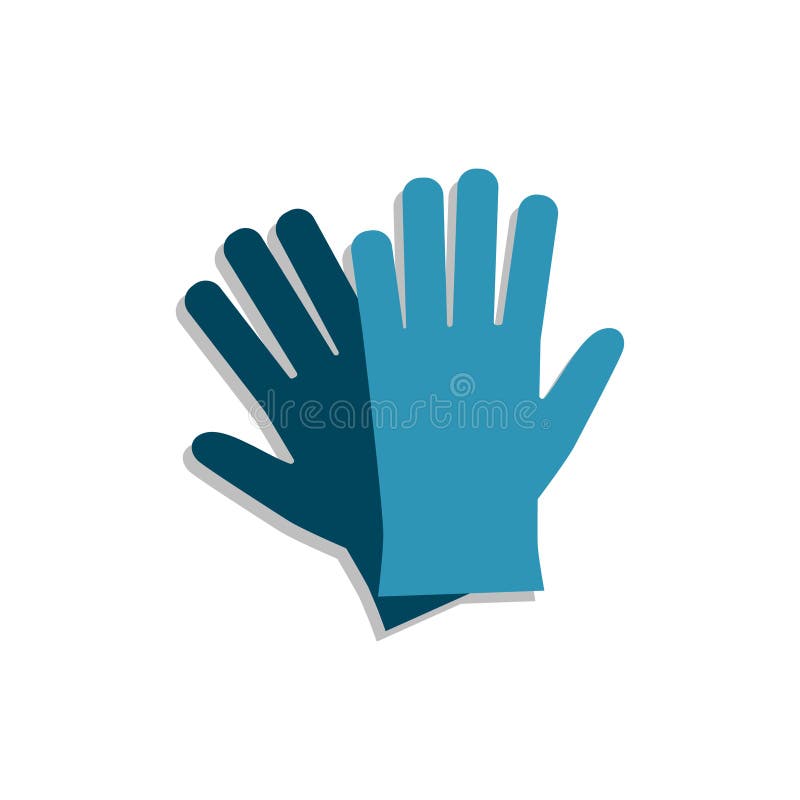 Construction Gloves Icon. Glove Icon. Dish Wash Gloves Stock Vector ...