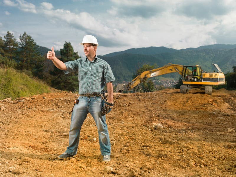 Construction going ok stock photo. Image of excavator - 45339756