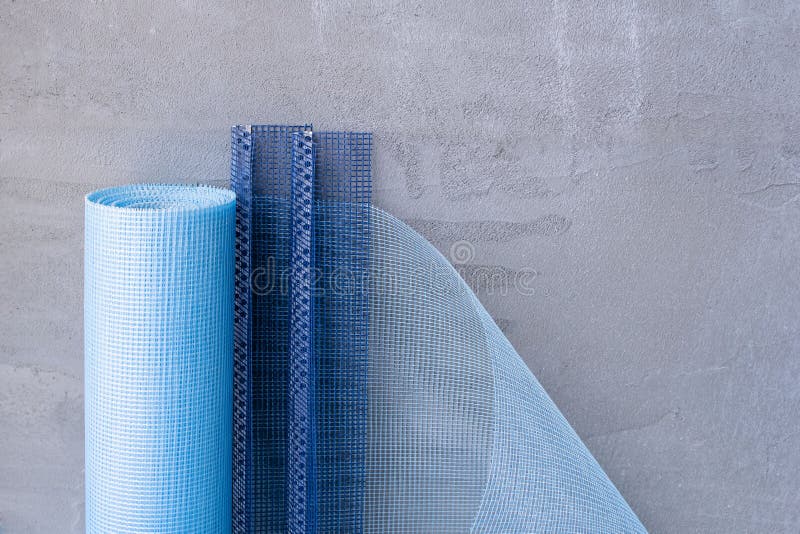 Construction Grid for Plaster Stock Image - Image of project ...