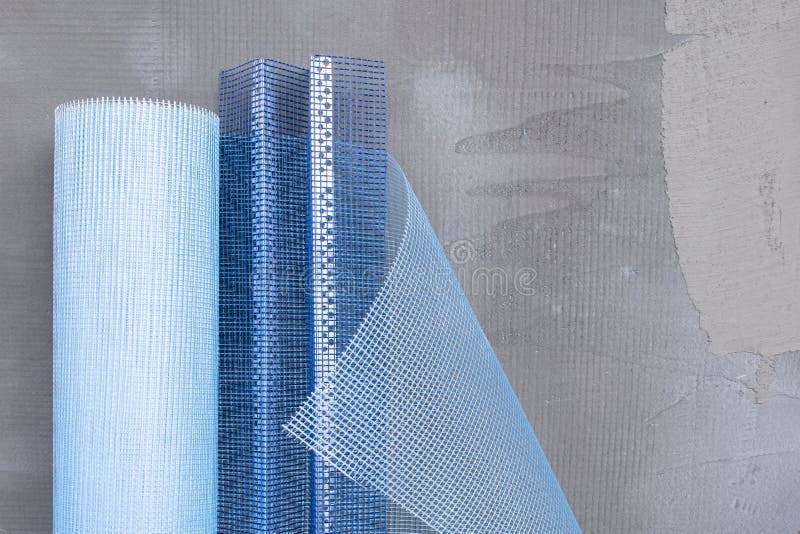 Construction Grid for Plaster Stock Photo - Image of house, residential ...