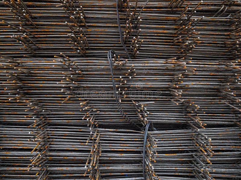 Construction Grid To Strengthen the Concrete Base on the Construction ...