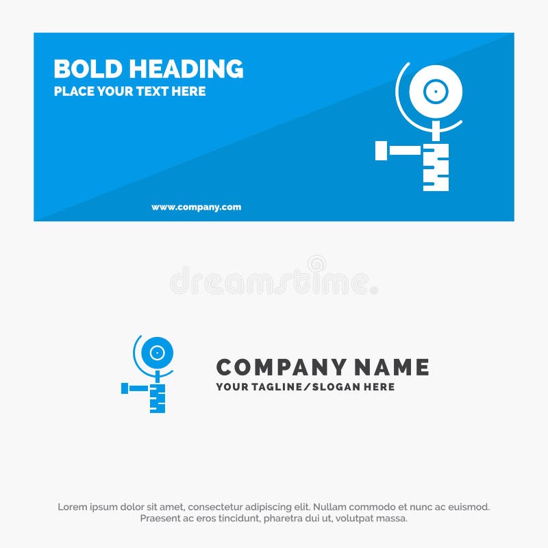 Construction, Grinder, Grinding SOlid Icon Website Banner and Business ...