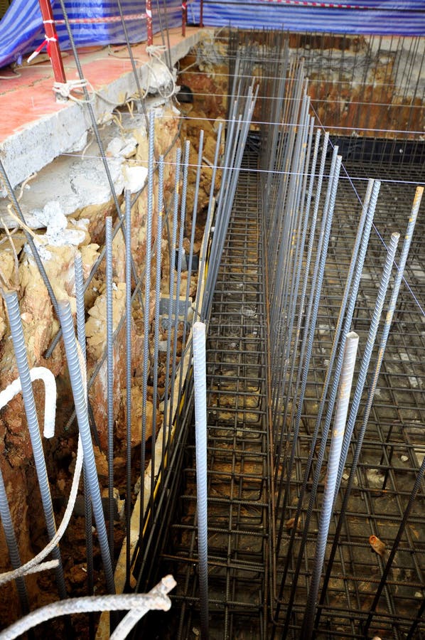 Construction ground stock photo. Image of building, beam - 49725924