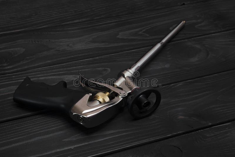 Construction Foam Gun Teflon Coated Construction Gun Stock Image ...