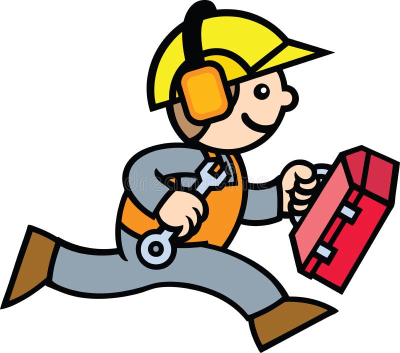 Construction Guy stock vector. Illustration of happy - 20090104