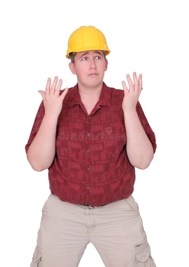 Construction guy stock photo. Image of white, blue, hardhat - 8197898