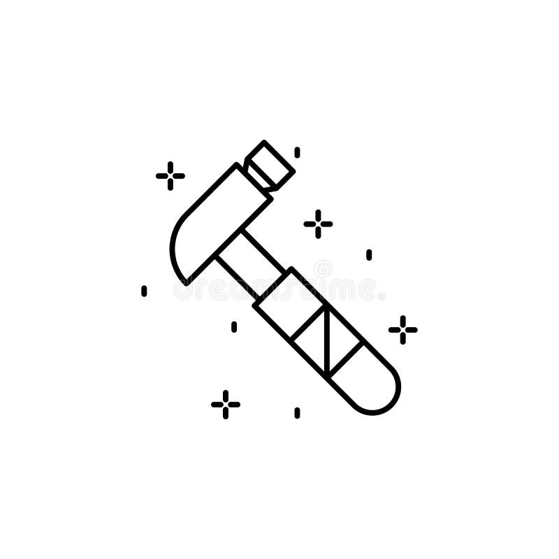 Construction, Hammer Icon. Element of Construction Icon Stock ...