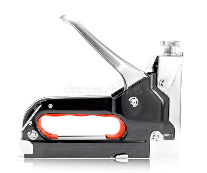 Construction Hand-held Stapler Stock Image - Image of metallic, handy ...