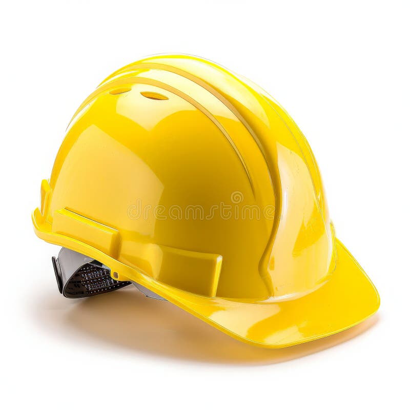 A Construction Hard Hat in Bright Yellow, Designed for Safety on Work ...